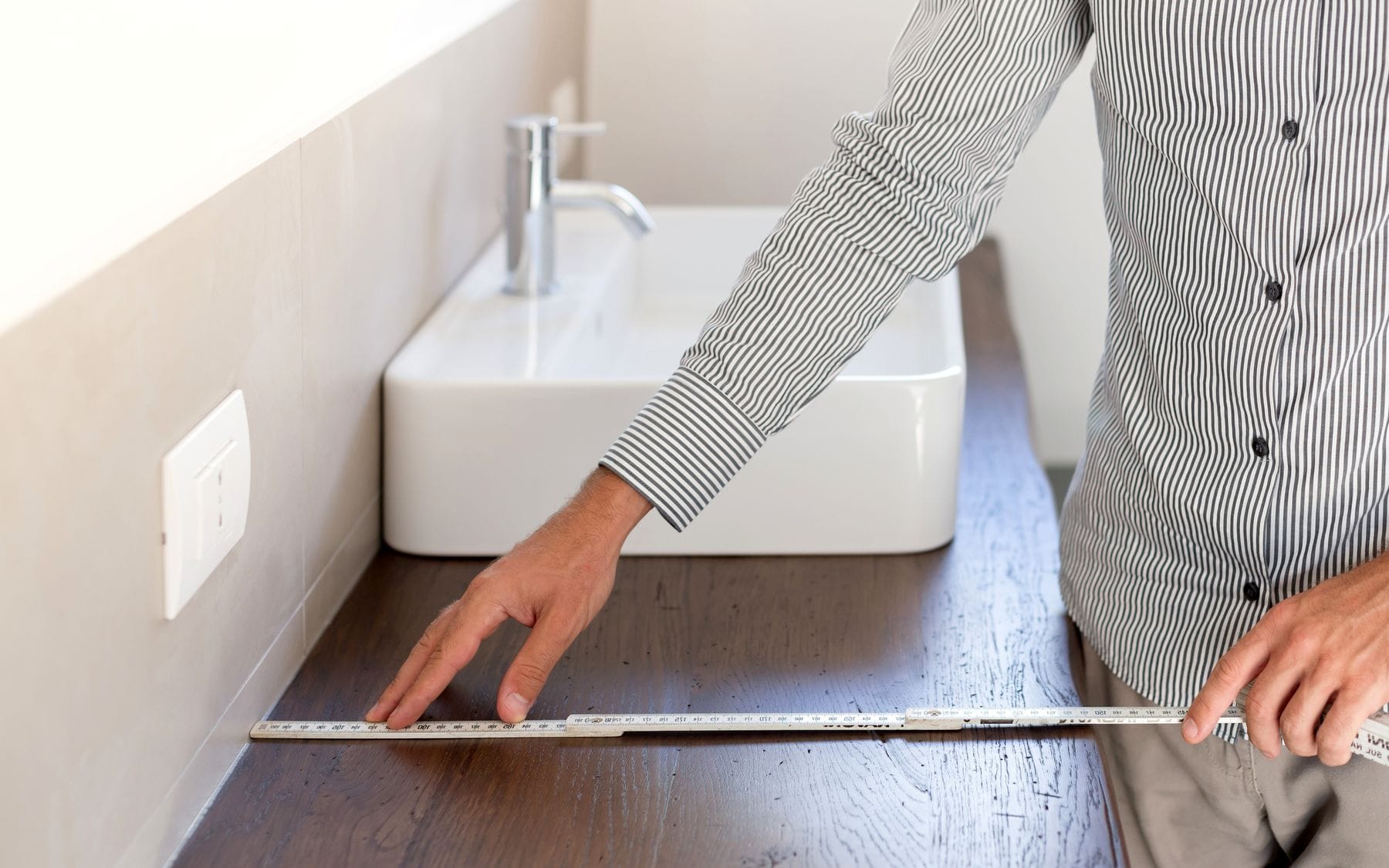La hauteur idéal pour un meuble vasque dans une salle de bain